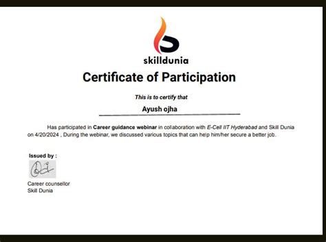 Ayush Ojha On Linkedin Careerguidance Webinar Skilldevelopment