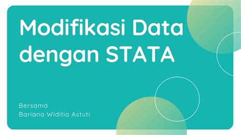 Tutorial Stata Membuat Variabel Baru Youtube