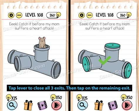 Brain Test Level 108 Answers • Game Solver