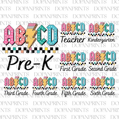 Bundle Abcd Teacher Png First Day Of School Teacher 1st2nd3rd4th