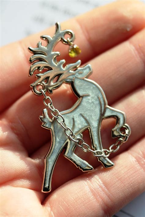 Shadow And Bone Enamel Pin Stag Geek And Artsy