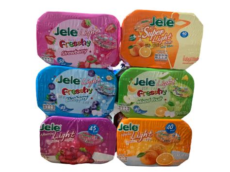 เจเล่ Light 125 กรัม X 6 ถ้วย มี 6 รสชาติ Th