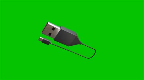 3d Animation Usb Cable Type A And Micro Usb On Green Background 45367837 Stock Video At Vecteezy