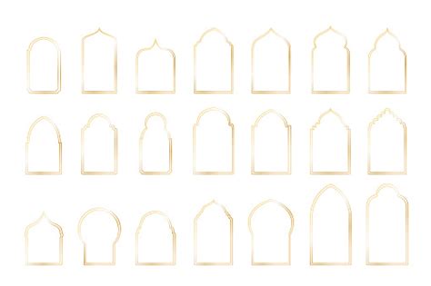 이슬람 아랍어 아치 창과 문 기하학적 레이저 절단 템플릿 전통적인 디자인과 문화 건축에 대한 스톡 벡터 아트 및 기타 이미지