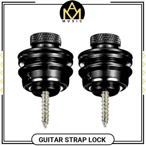 2pcs 1set 기타 스트랩 잠금 Straplock 버튼 모든 어쿠스틱 일렉트릭베이스 기타 스트랩 3 색 기타 액세서리 기타