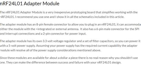 Nrf24l01 Module Will Only Work When Connected To Computer Via Usb