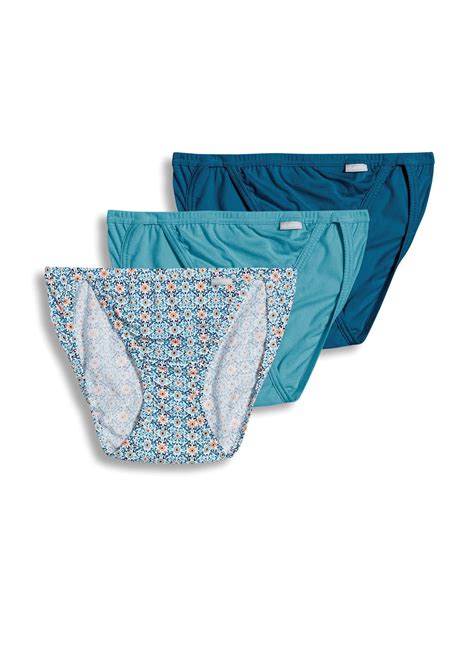 Jockey Womens Elance String Bikini 3 Pack Underwear String Bikinis 100