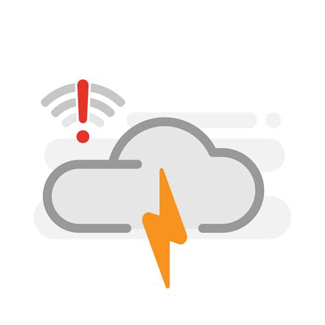 Weak Signal Weather Disturbance No Internet Connection Concept
