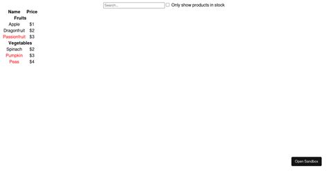 React Official Document Code02 Codesandbox