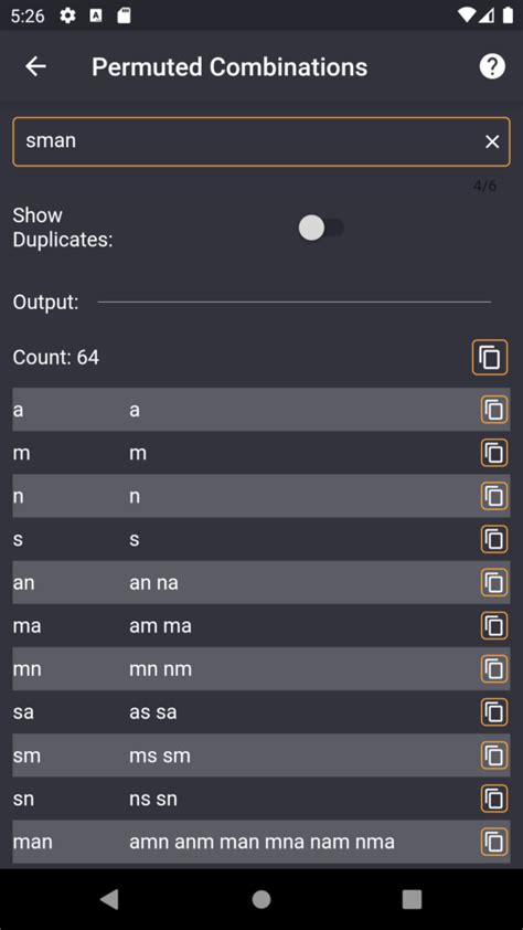 04 What Is Listed In The Permuted Combinations Function Gc Wizard
