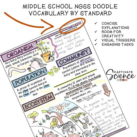Ms Ls2 Ngss Ecosystems Doodle Note Bundle Captivate Science