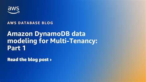 Amazon Dynamodb Data Modeling For Multi Tenancy Part 1 Aws Database Blog