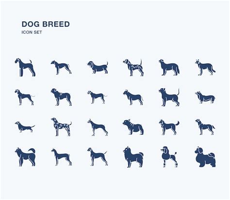 Premium Vector Dog Breeds Vector Icon