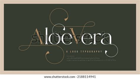 고급 웨딩 알파벳 글꼴과 숫자 타이포그래피 스톡 벡터로열티 프리 2188114941 Shutterstock