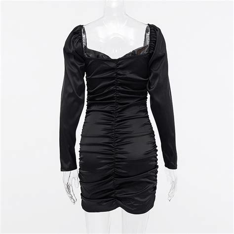 Сексуальные платья на одно плечо женская одежда платье с длинным рукавом блестящие платья для