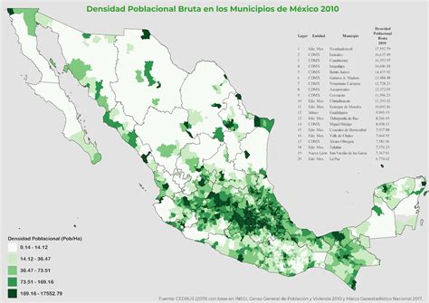 Mexico Population Map