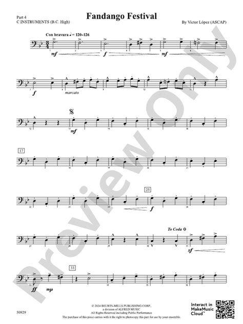 fandango festival part 4 c instruments b c high part 4 c instruments b c high part