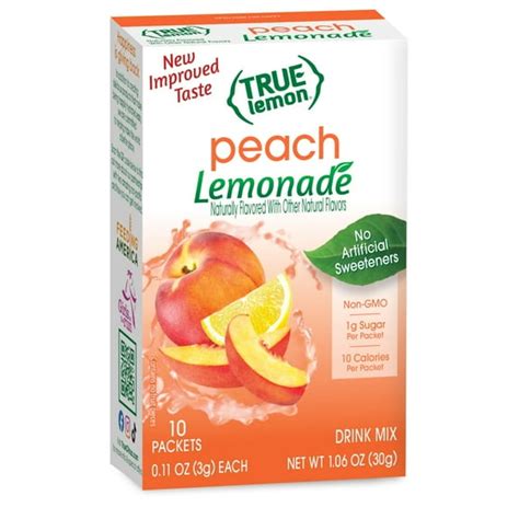 True Lemon Natural Flavored Strawberry Lemonade Stevia Sweetened On