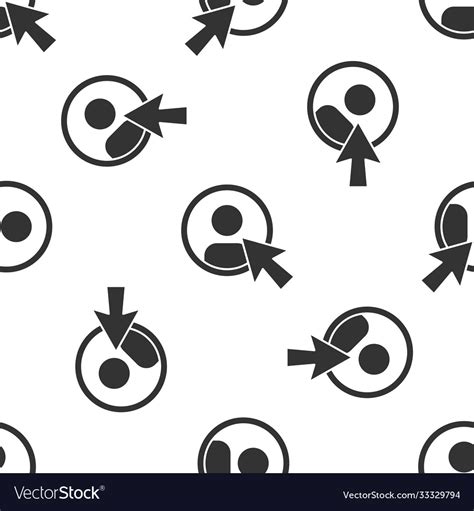 Grey Create Account Screen Icon Isolated Seamless Vector Image