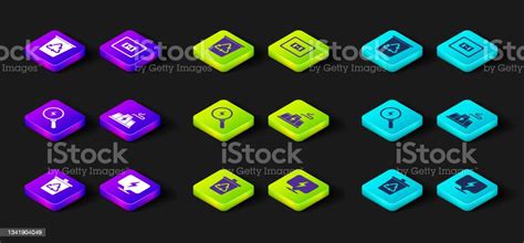 재활용 번개 볼트 발전소 공장 전기 콘센트 및 아이콘으로 휴지통을 설정합니다 벡터 0명에 대한 스톡 벡터 아트 및 기타 이미지 0명 3차원 형태 건축하기 Istock