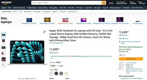 15 Macbook Air With M2 Processor Available For Pre Order From Amazon
