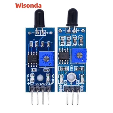 3 piin 4 pin ir flame sensor module ignition source fire detection