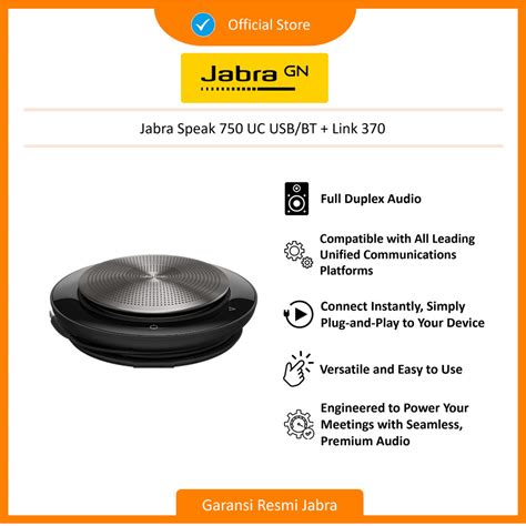 Jual Jabra Speak Uc Ms Teams Usb Bt Link Shopee Indonesia