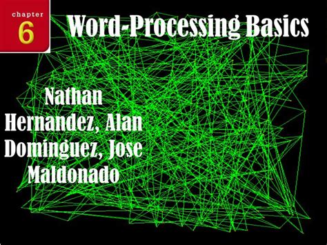 Ppt Word Processing Basics Powerpoint Presentation Free Download