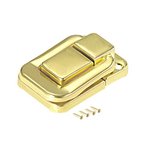 Uxcell Toggle Latch 40mm Yellow Decorative Hasp Suitcase Box Catch W