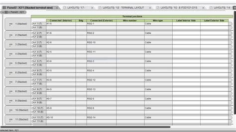 Inserting Terminal List Block SkyCAD