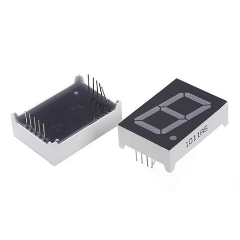 5 Pcs Common Cathode 10 Pin 1 Bit 7 Segment Red Le Grandado