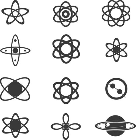 Atomic Symbols Set 50289593 Vector Art At Vecteezy Atomic Symbols Set 50289593 Vector Art At Vecteezy