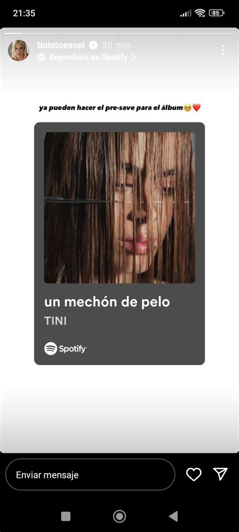 Tini Álbum Un Mechón De Pelo”