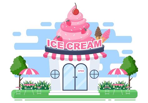 Ice Cream Shop Clip Art 1300x814