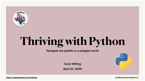 Thriving With Python Navigate The Pitfalls In A Polyglot World