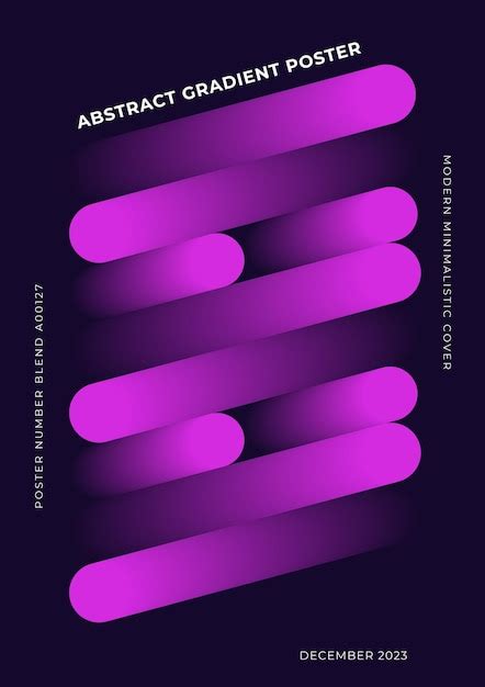 Premium Vector Abstract Gradient Poster And Cover Design Blend Purple Cool Gradient Shapes