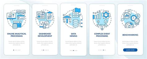Examples Of Blue Onboarding Mobile App Screen Featuring Biobased Materials Vector Ui Step