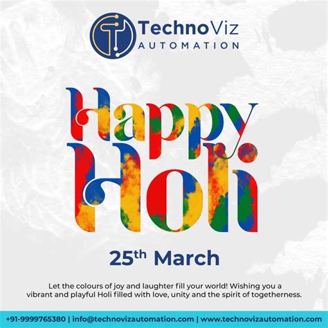 Technoviz Automation On Linkedin Happyholi Innovation Automation Technovizautomation…