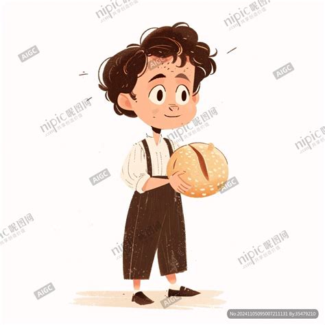 Ai创作图核桃人物插画 抱红薯的卡通男孩 新疆男孩插画 抱土豆的男孩 零食包装人物插画 吃面包插画 馋嘴小男孩卡通男生 卡通新疆男孩 抱果篮的男孩 调皮男孩插画 人物小吃插画 Q版维吾尔族男孩
