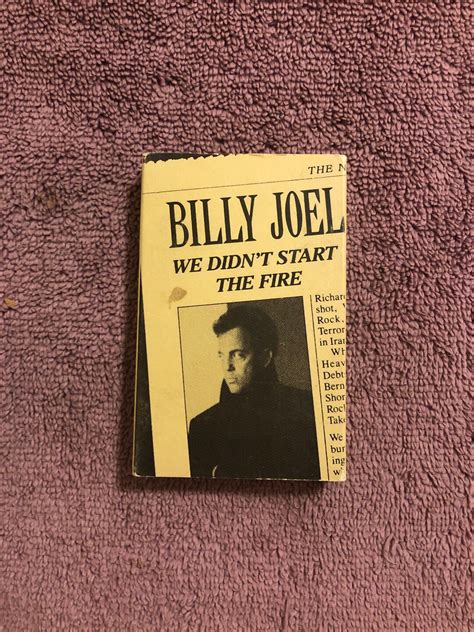Vintage Billy Joel We Didnt Start The Firehouse Of Blue Etsy