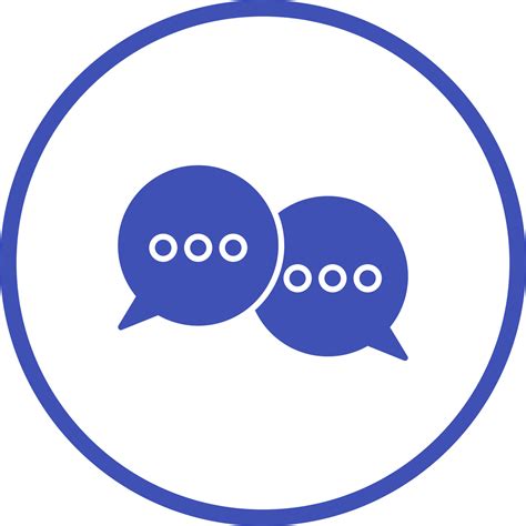 Chat Glyph Round Circle Icon 17145939 Vector Art At Vecteezy