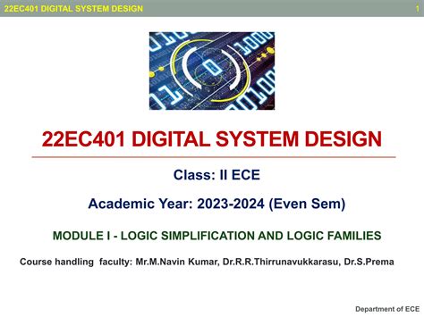 Combinational Circuits Design In Digital System Design Pptx