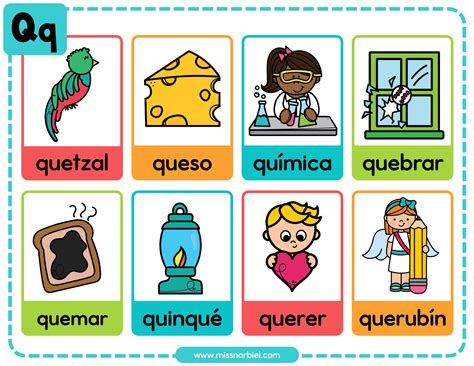 Palabras Con La Q Sílabas Que Y Qui Imagenes Con Q Palabras Con P