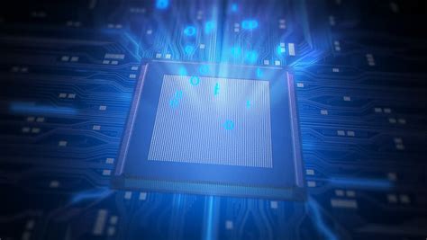 Stock Video Of Cpu Microchip Rotating On An Electronic 359569 Shutterstock
