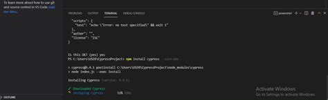 Creating Packagejson File Cypress Code2test Testing Site