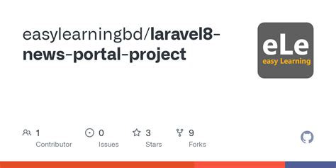 Github Easylearningbdlaravel8 News Portal Project
