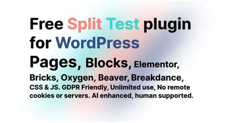 Ab Split Test Wordpress Plugin The Easiest And Fastest Way To Do A B