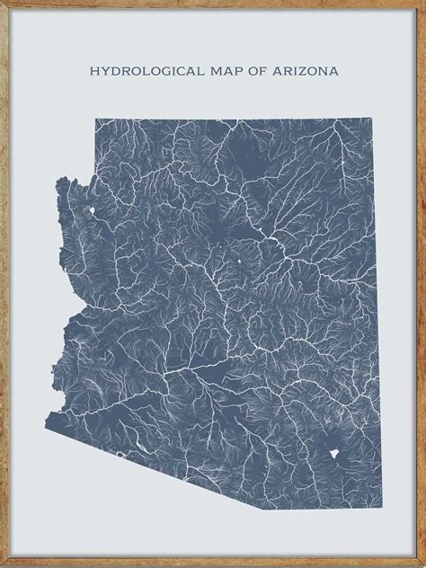 Arizona Counties And Rivers Map Application Of Hydrologic Tools And