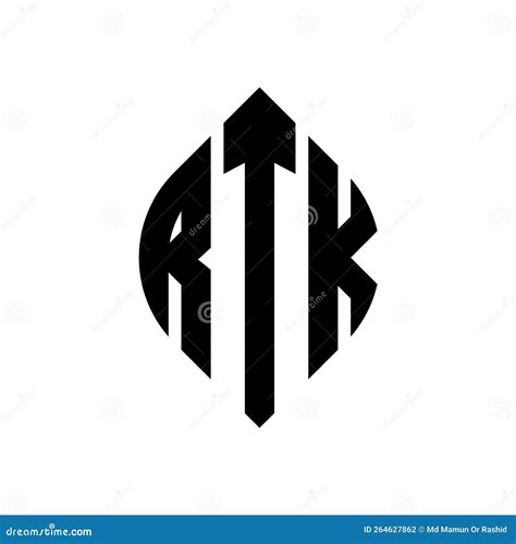 Rtk Circle Letter Logo Design With Circle And Ellipse Shape Rtk Ellipse Letters With