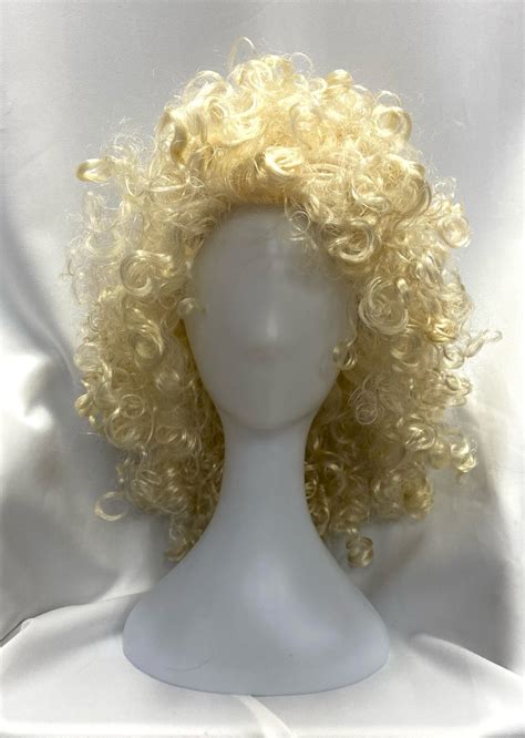 Curly Perm Wig Blonde The Costumery